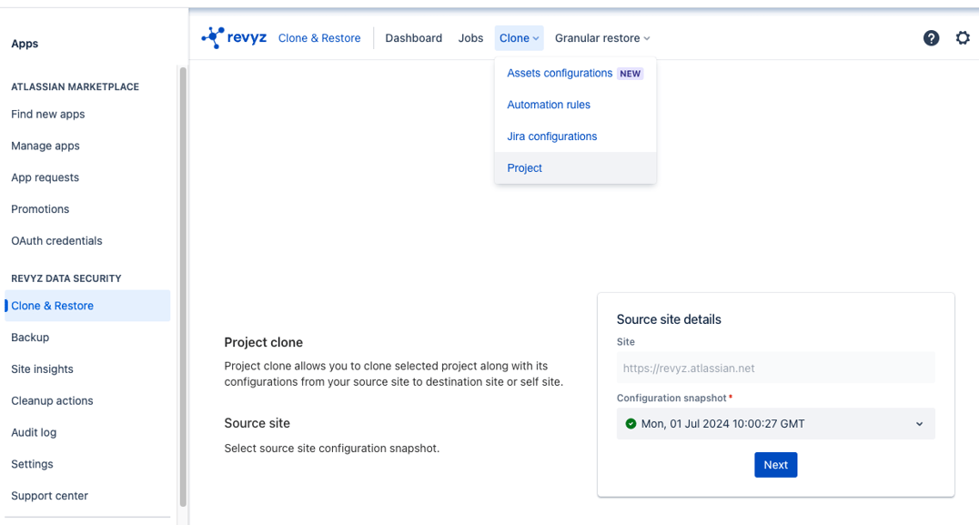 How to Recover a Jira Project from Backup Using Revyz : A Step-by-Step Guide